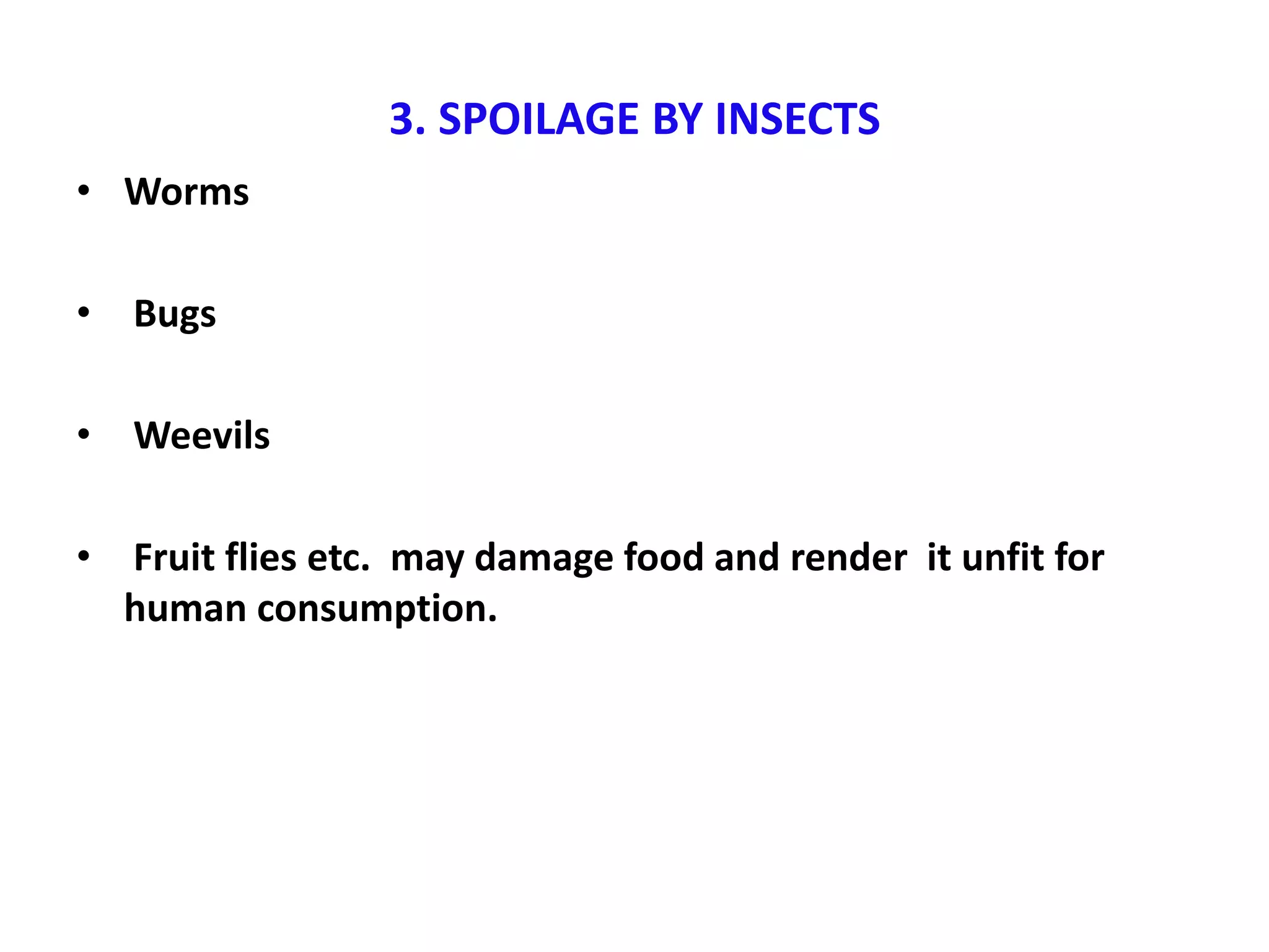 CAUSES OF FOOD SPOILAGE SMG | PPTX