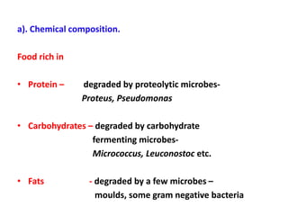 CAUSES OF FOOD SPOILAGE SMG | PPTX