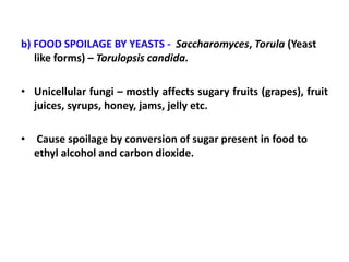 CAUSES OF FOOD SPOILAGE SMG | PPTX