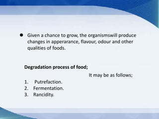 Food spoilage by bacteria. | PPTX