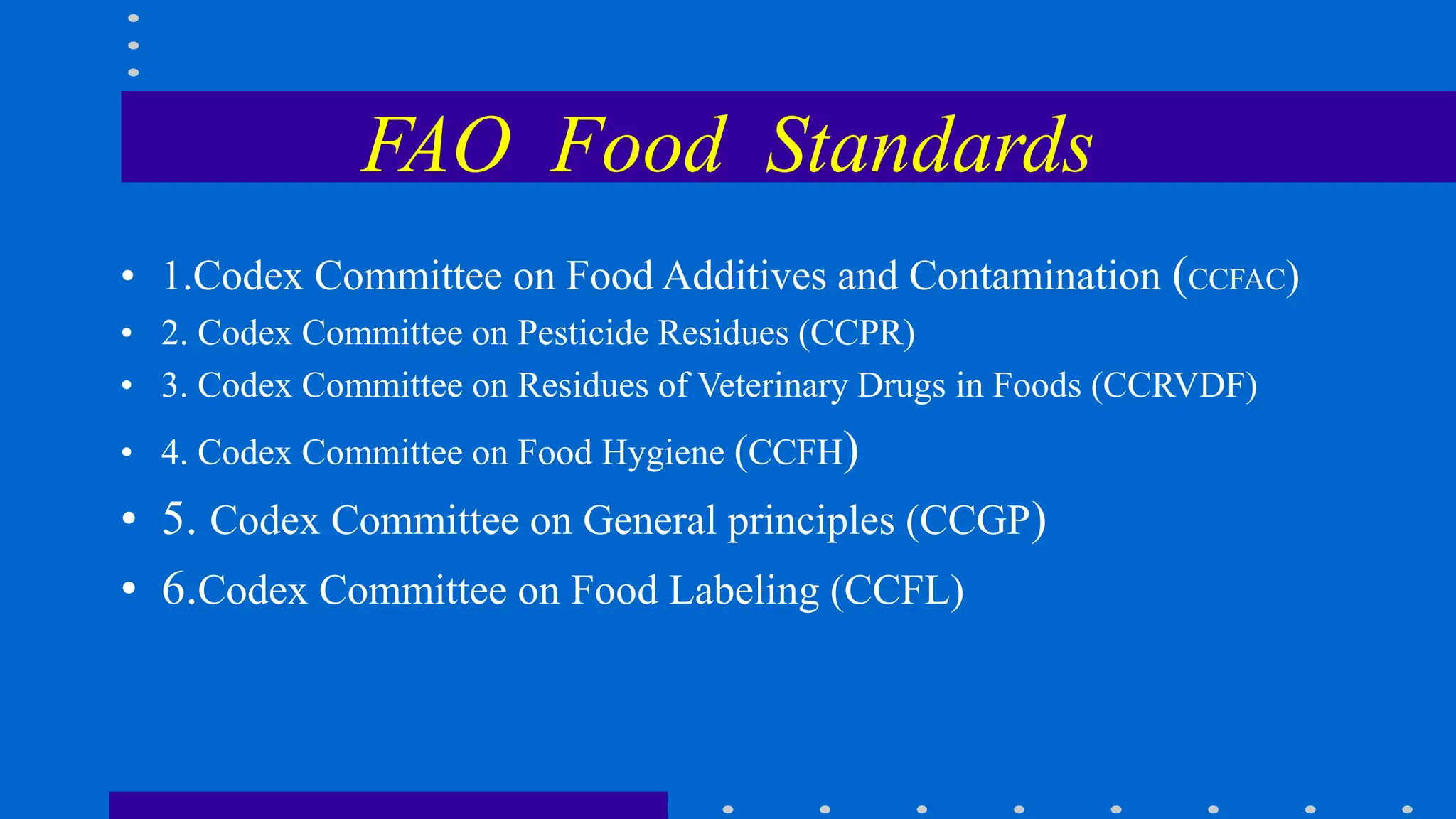 food standard, certification.pptx it contains useful information about food standards and ...