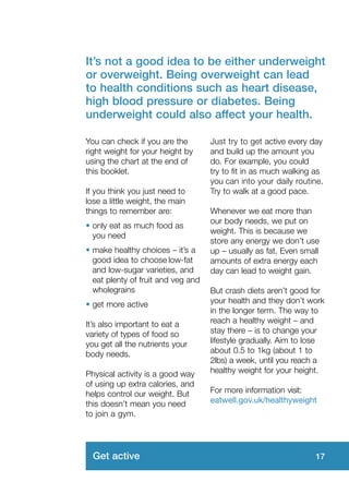 Food Standards Agency (2010) Eat Well - 8 tips for making healthier ...