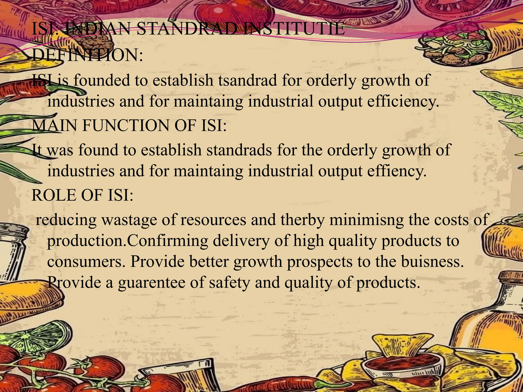 Food standards and quality assurance | PPTX