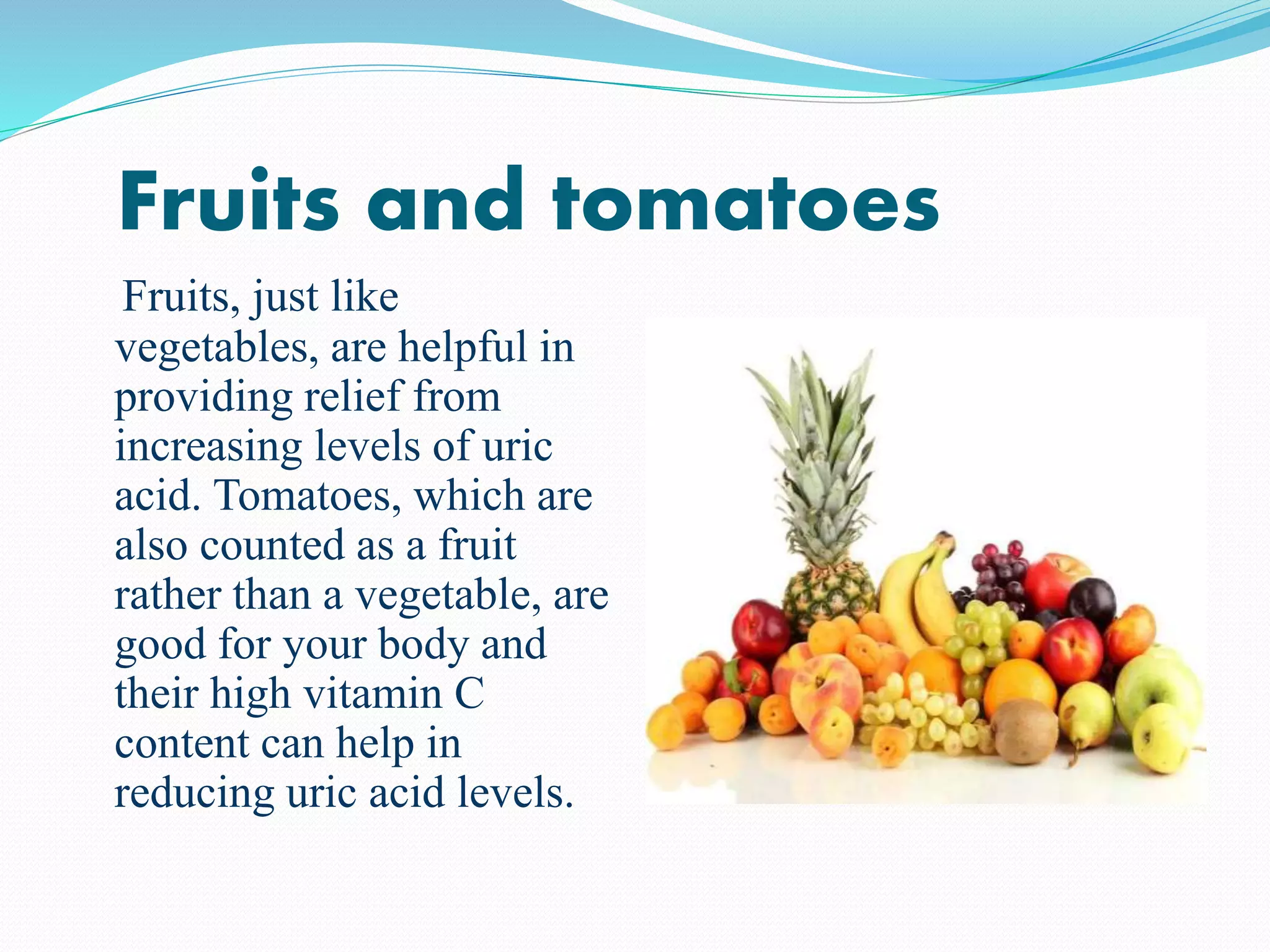 Foods that may control uric acid | PPTX