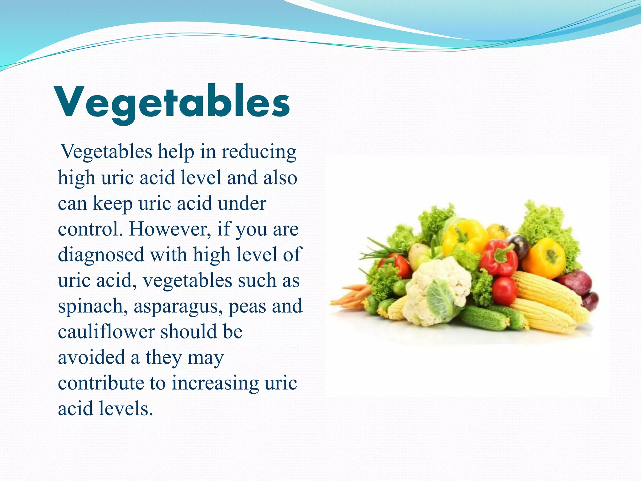 Foods that may control uric acid | PPTX
