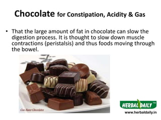 Foods to Avoid in Constipation, Acidity & Gas | PPT