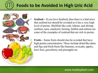 Foods To Be Avoided In High Uric Acid Pptx