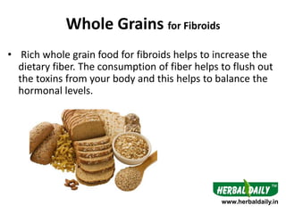 Foods to Eat & Avoid in Fibroids | PPTX