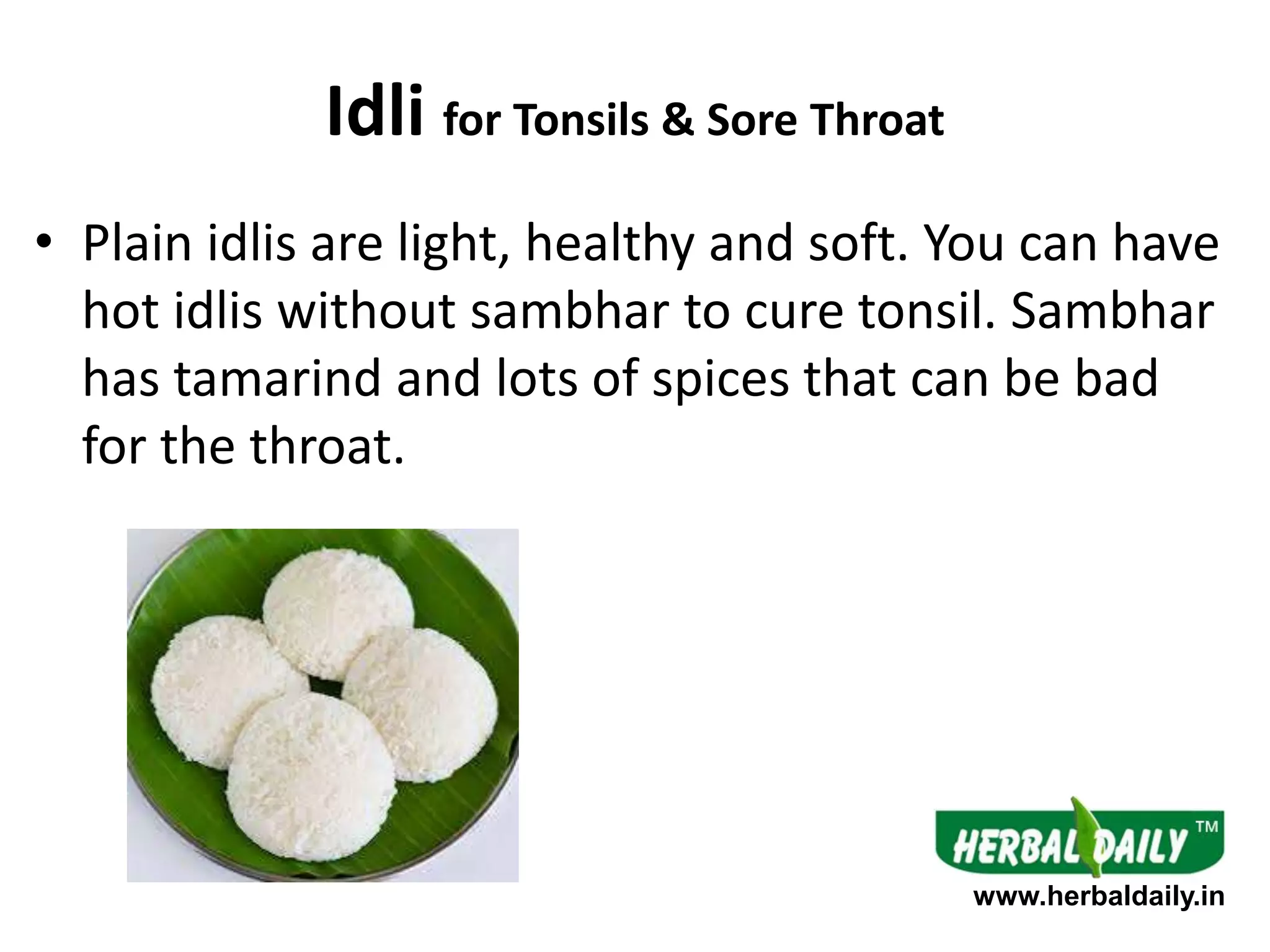 Foods to Eat & Avoid in Tonsils & Sore Throat | PPTX