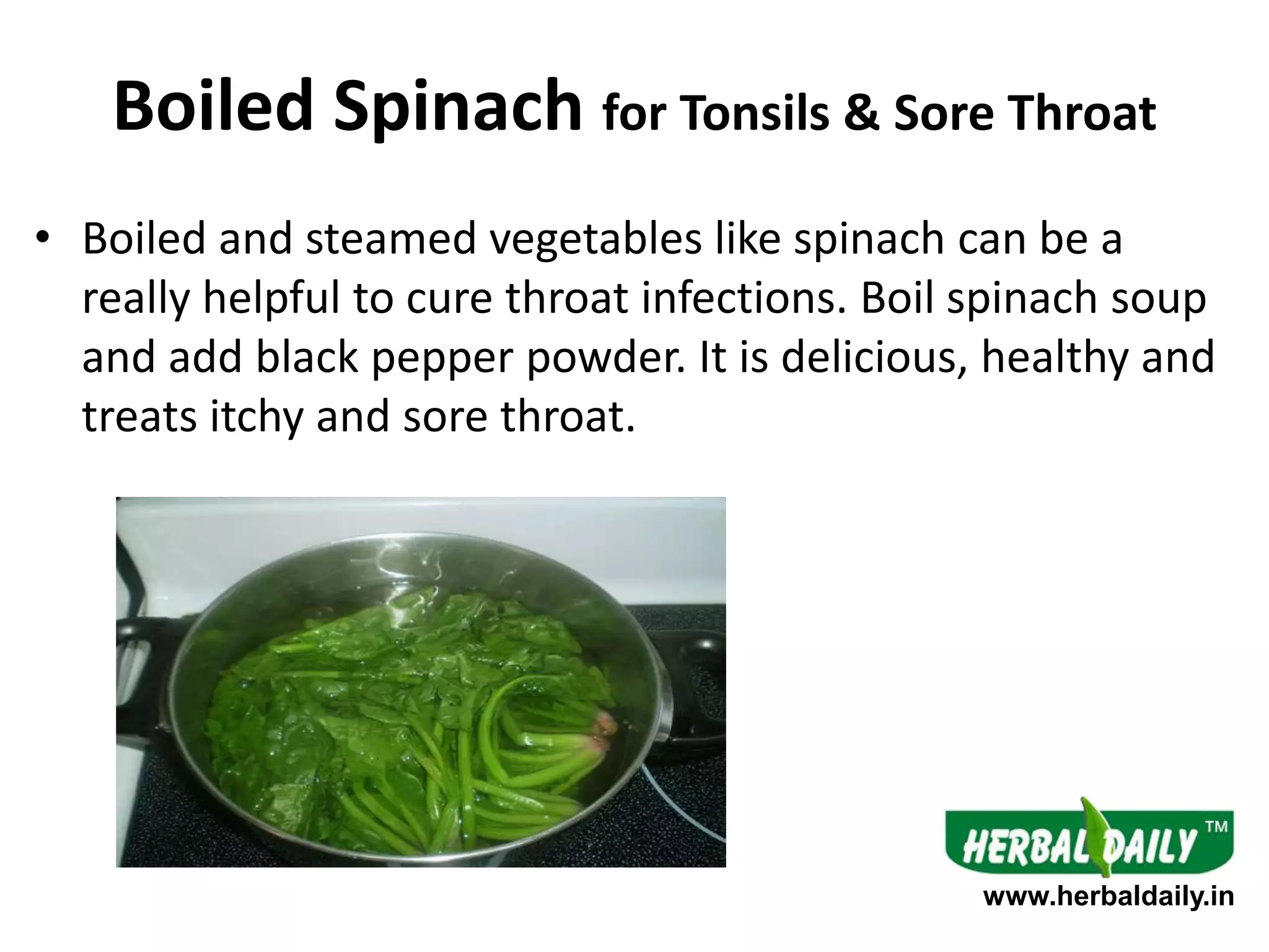 Foods to Eat & Avoid in Tonsils & Sore Throat | PPTX