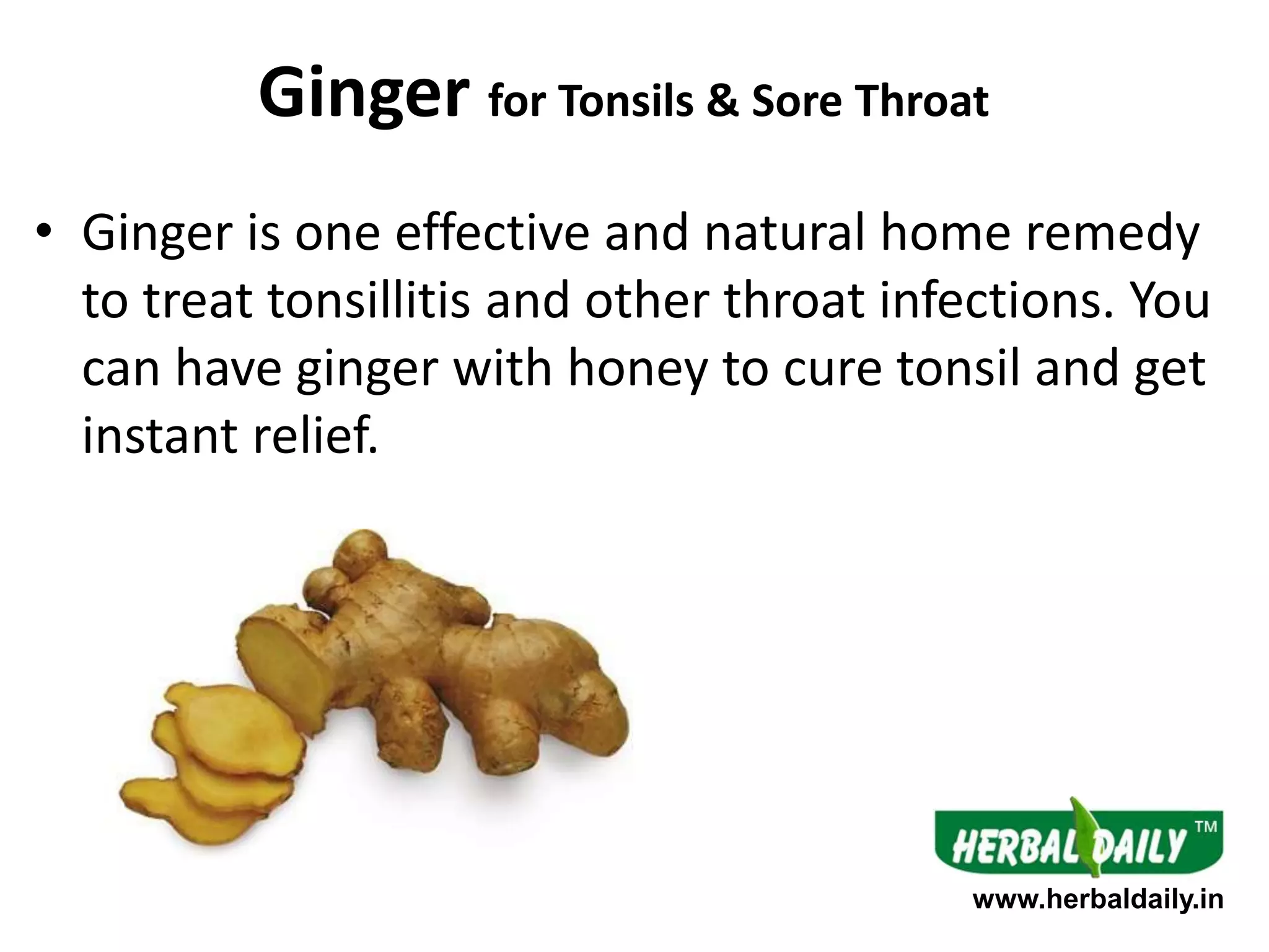 Foods to Eat & Avoid in Tonsils & Sore Throat | PPTX