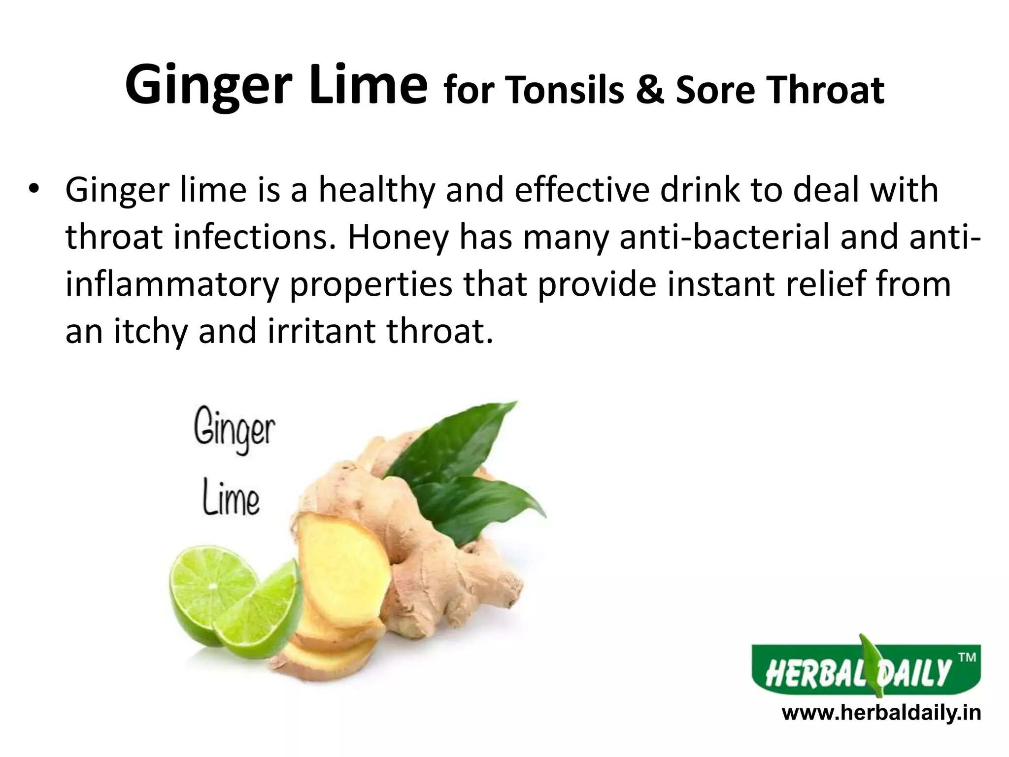 Foods to Eat & Avoid in Tonsils & Sore Throat | PPTX