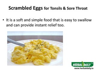 Foods to Eat & Avoid in Tonsils & Sore Throat | PPTX