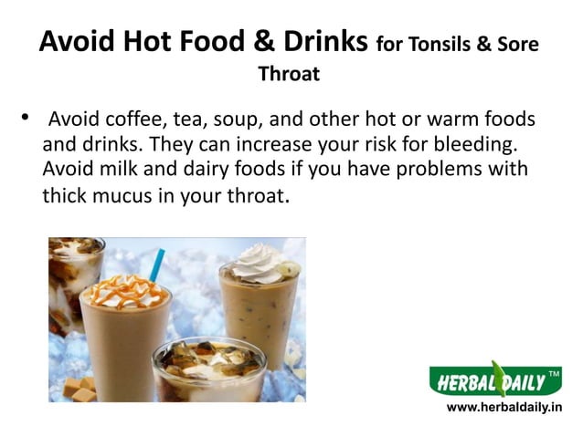 Foods to Eat & Avoid in Tonsils & Sore Throat | PPTX
