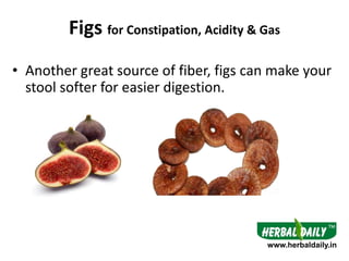 Foods to Eat in Constipation, Acidity & Gas | PPTX