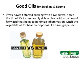 Foods to Eat in Swelling & Edema | PPTX