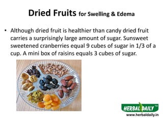 Foods to Eat in Swelling & Edema | PPTX