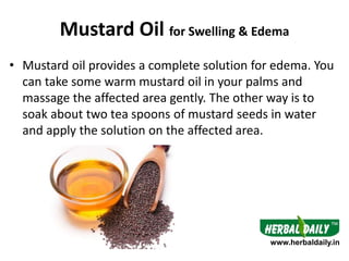 Foods to Eat in Swelling & Edema | PPTX