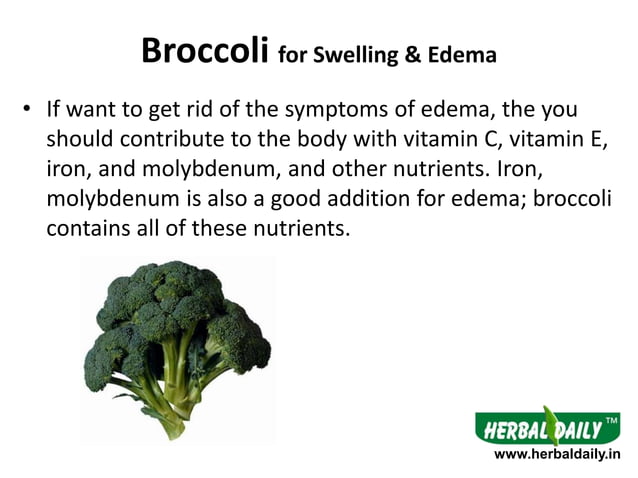 Foods to Eat in Swelling & Edema | PPTX | Nutrition | Healthy Living
