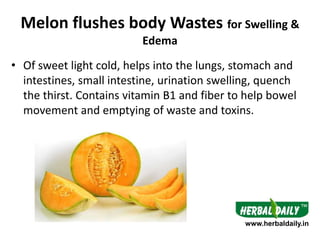 Foods to Eat in Swelling & Edema | PPTX