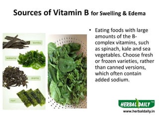 Foods to Eat in Swelling & Edema | PPTX
