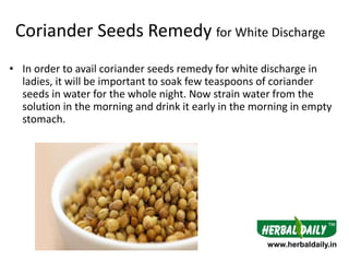 Foods to Eat in White Discharge | PPTX