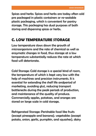 FOOD STORAGE | PDF