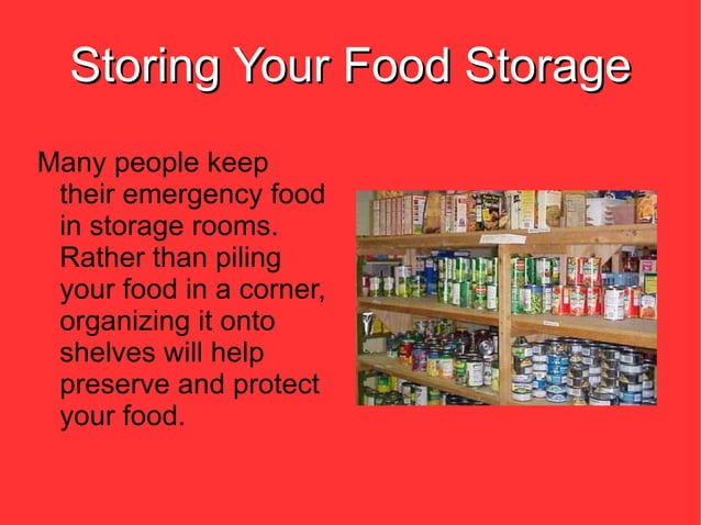 Food Storage Care | ODP