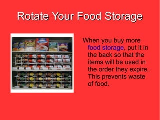 Food Storage Care | ODP