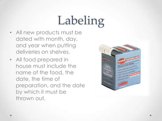 Safe and Effective Food Storage | PPTX