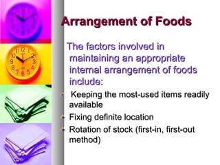 Food storing and issuing control | PPT