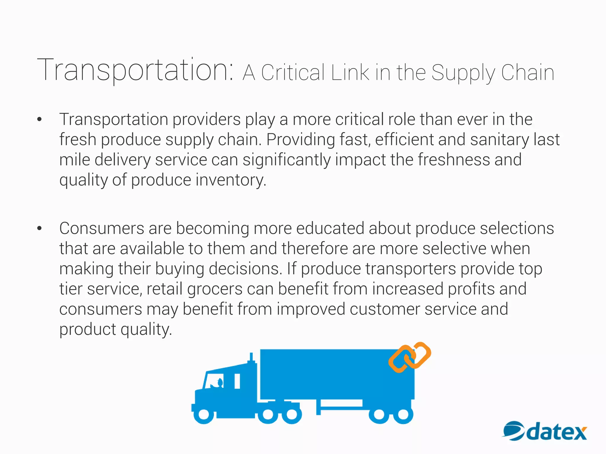 Food Supply Chain: Transporting Fresh Fruits & Vegetables | PDF