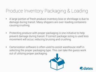 Food Supply Chain: Transporting Fresh Fruits & Vegetables | PDF