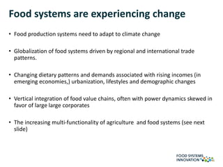 Food systems innovation: the real food crisis? | PPTX
