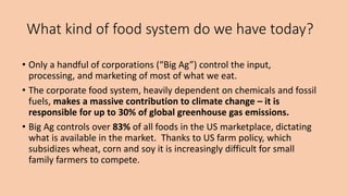 Industrial to Sustainable Food | PPTX