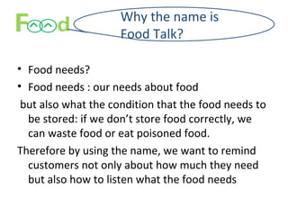 Food Talk Prototype | PPT