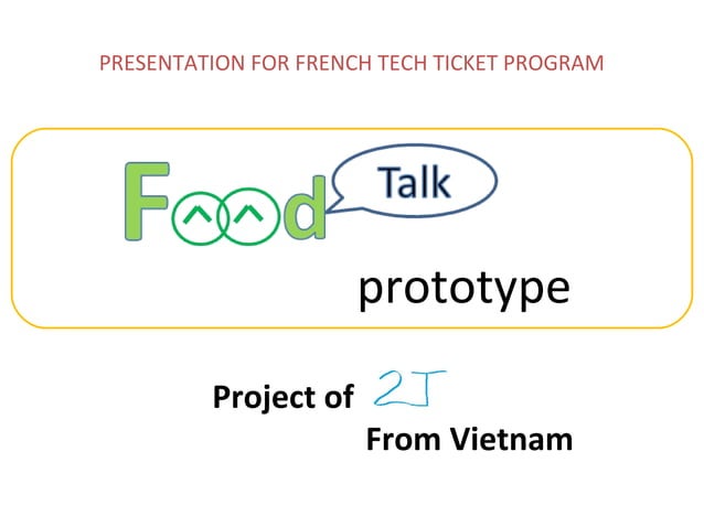 Food Talk Prototype | PPT