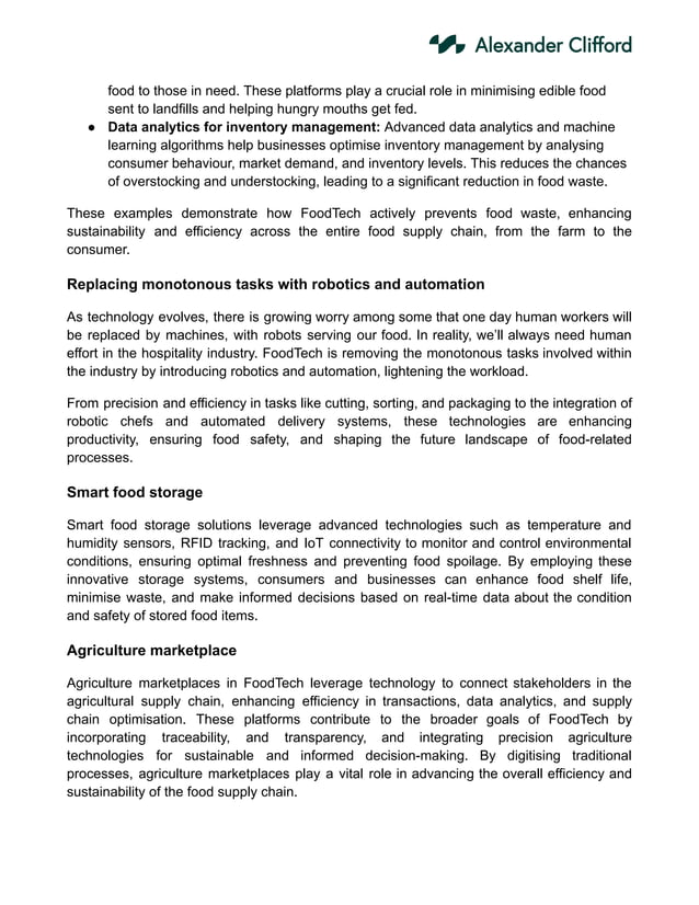 FoodTech 101: A beginner’s guide to the future of food | PDF