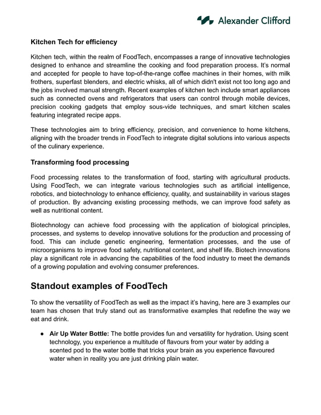 FoodTech 101: A beginner’s guide to the future of food | PDF