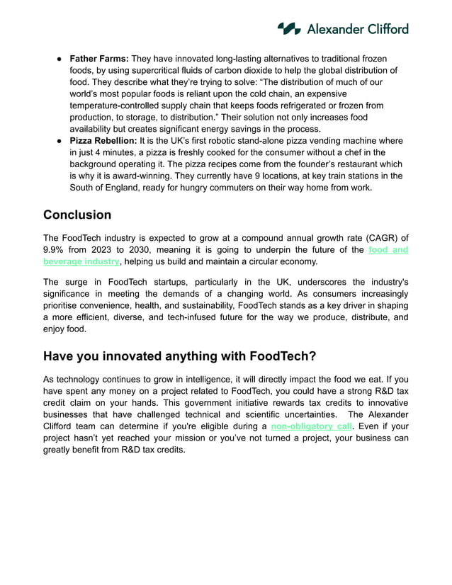 FoodTech 101: A beginner’s guide to the future of food | PDF