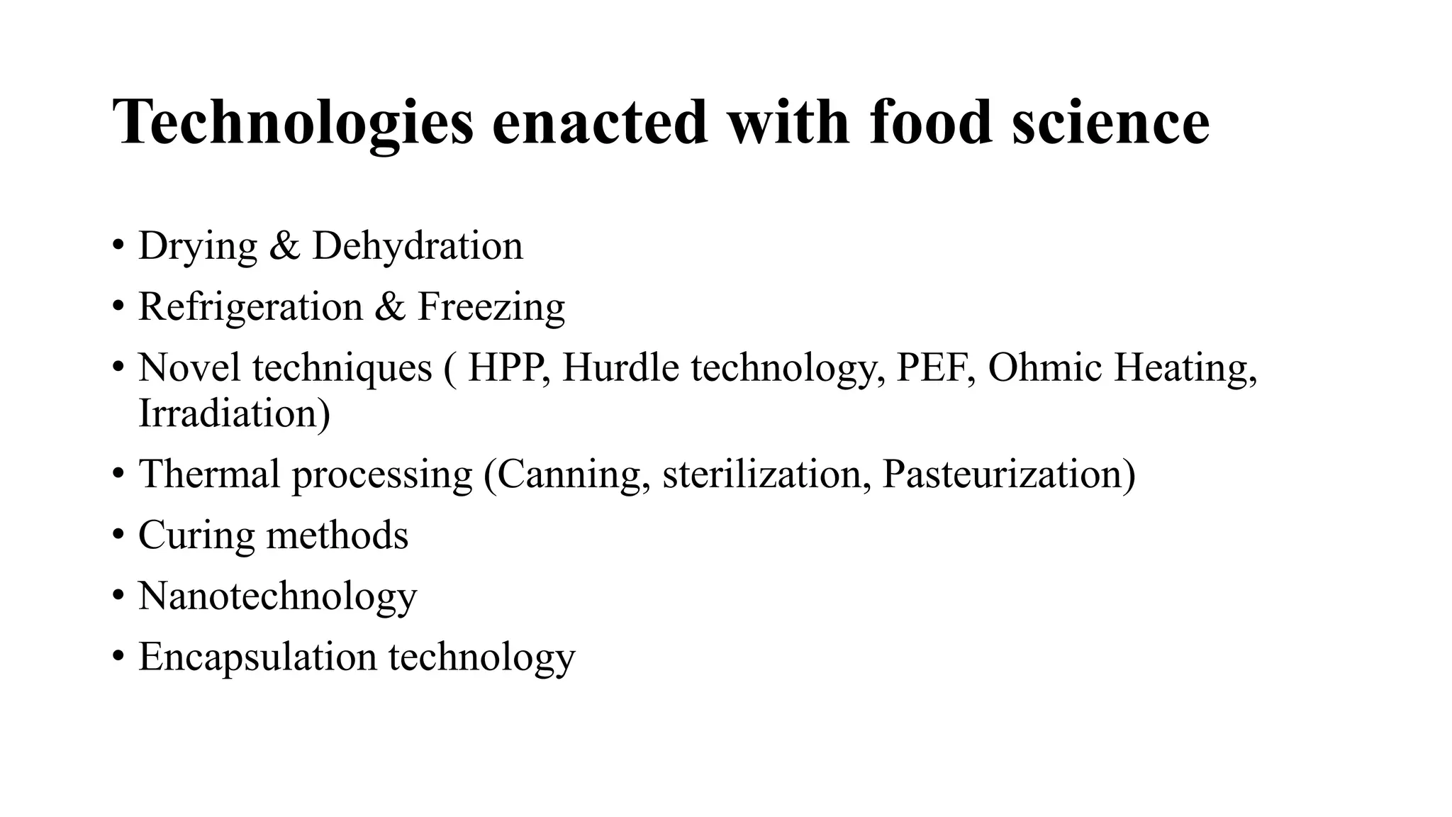 Food technology | PPTX