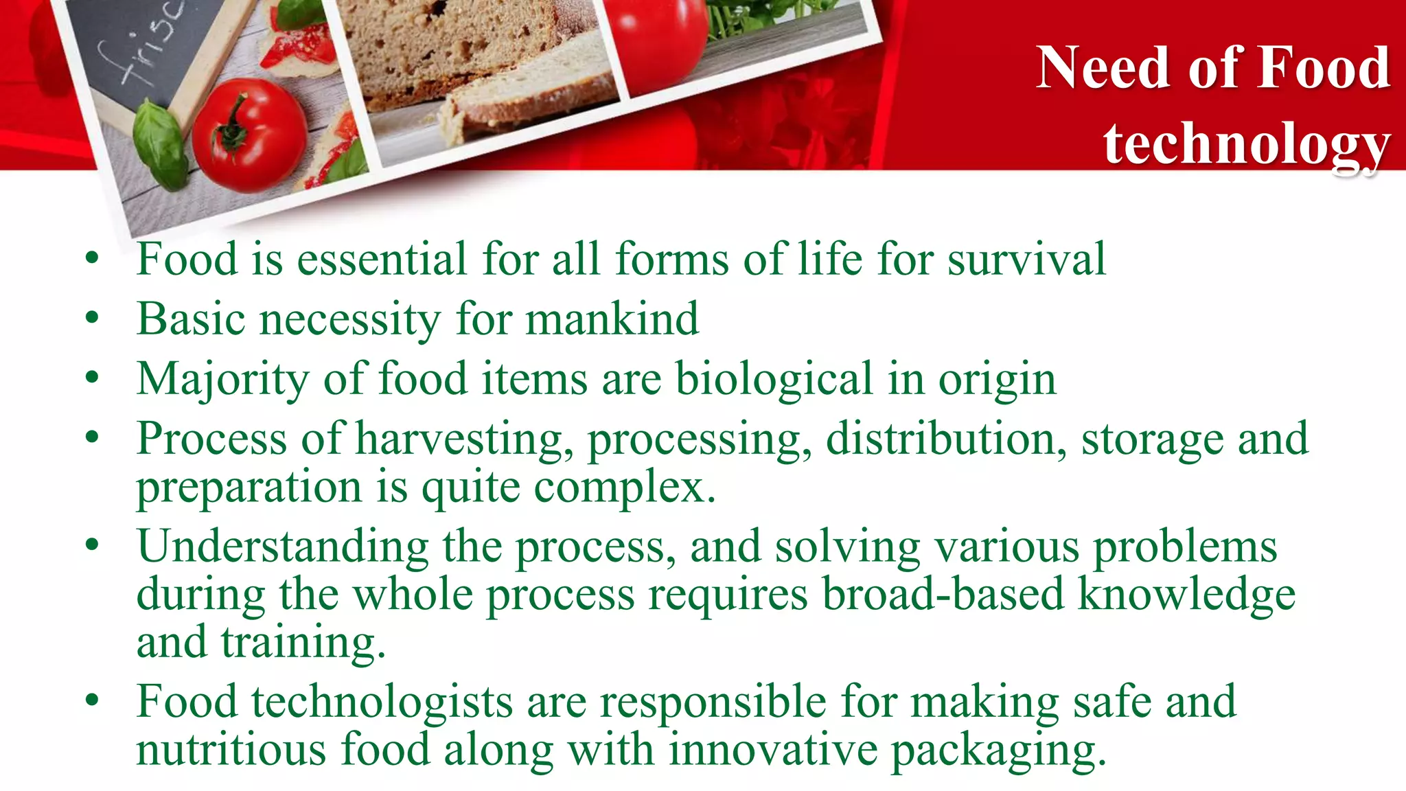 Food technology | PPTX