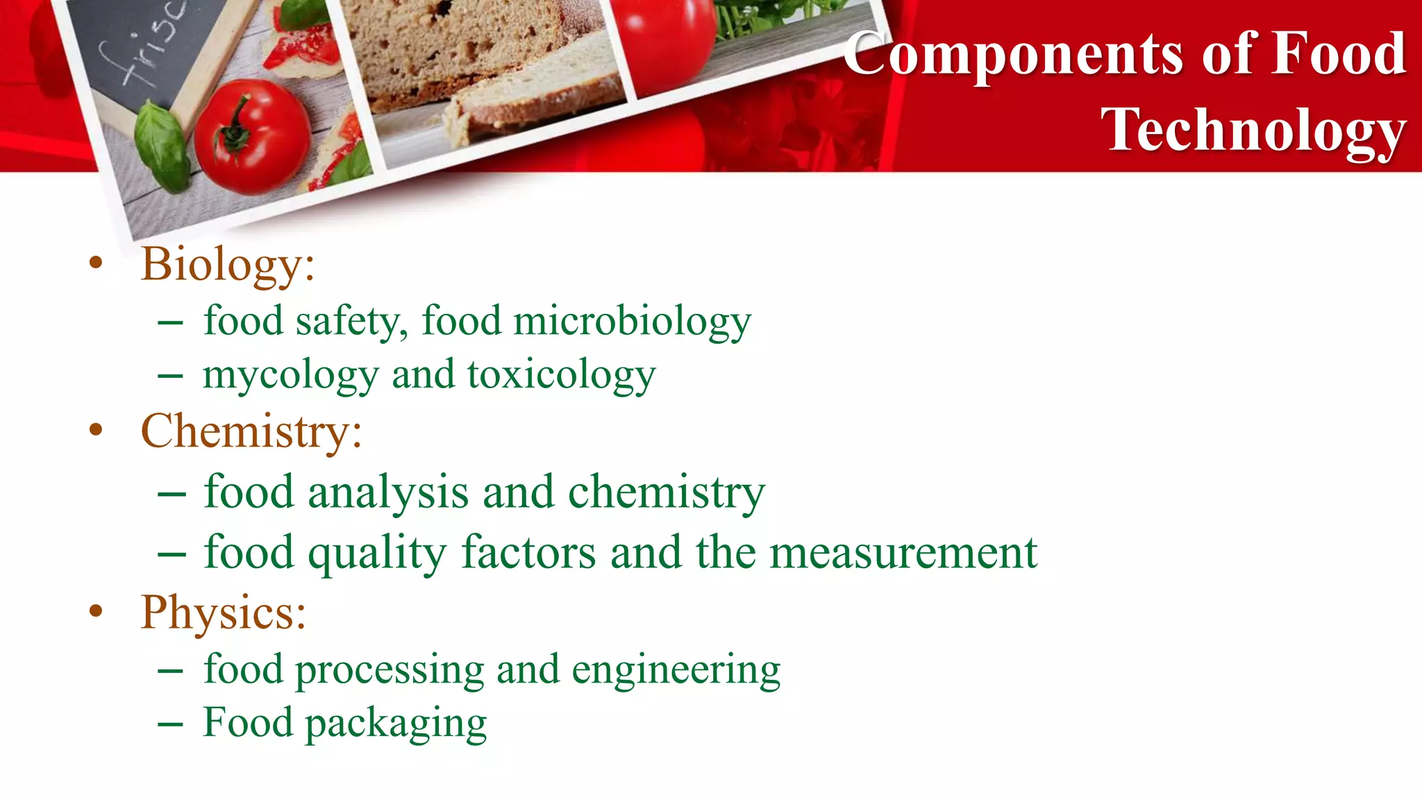Food technology | PPTX