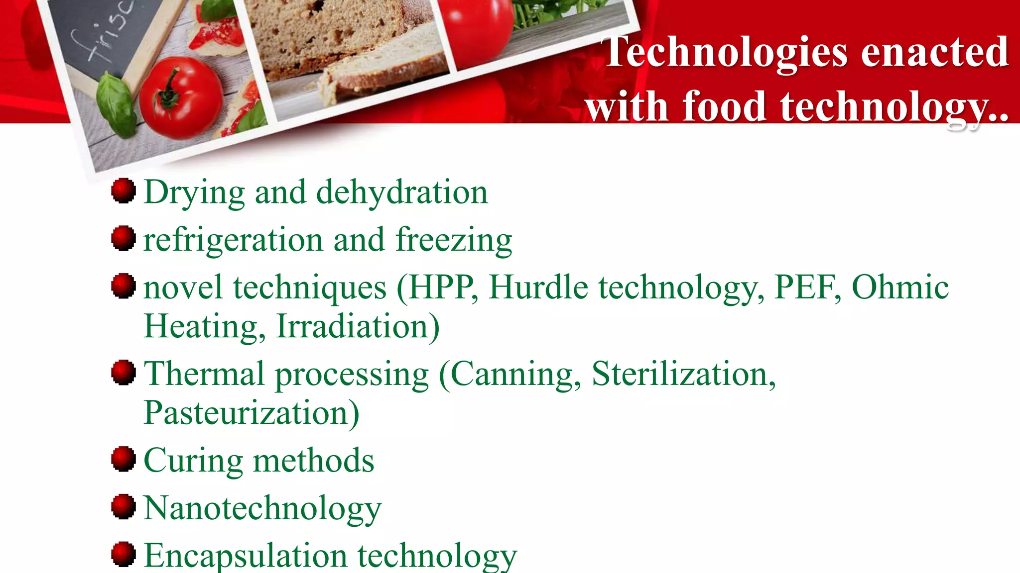 Food technology | PPTX