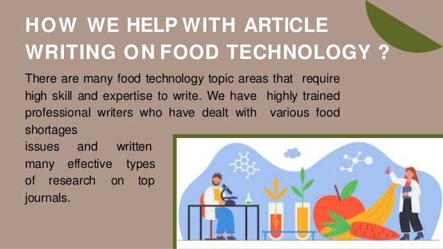 Food Technology Article Writing - Words Doctorate | PPT
