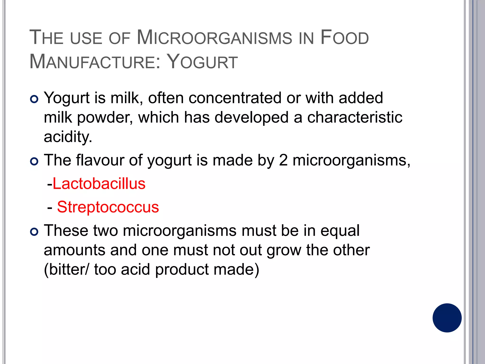 Food Technology Micro-organisms in Food Production | PPTX
