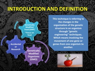 Food technology GMF | PPT