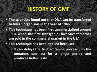 Food technology GMF | PPT