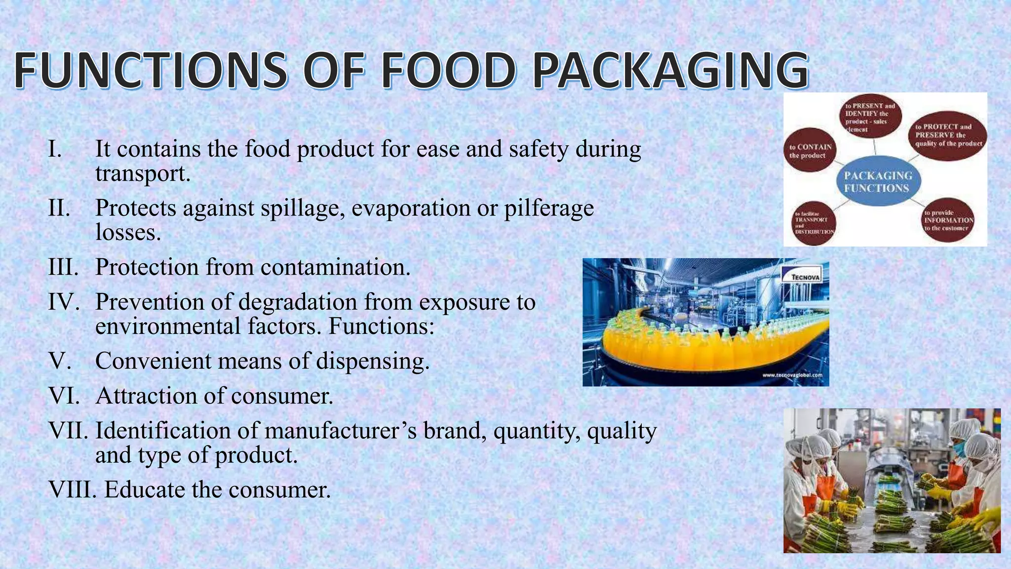 FOOD TECH PPT FOOD PACKAGING | PPTX