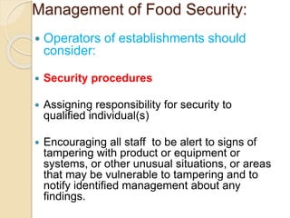 Food terrorism and biocrimes | PPTX